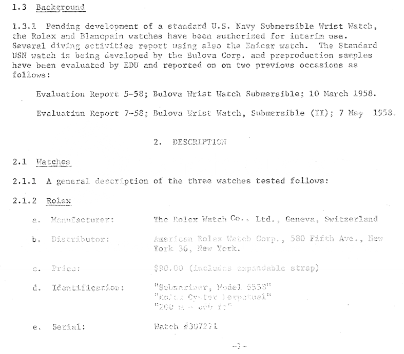 Rolex Sub 6538 Vs. Blancpain Fifty Fathoms Milspec1... Vs. Enicar ...